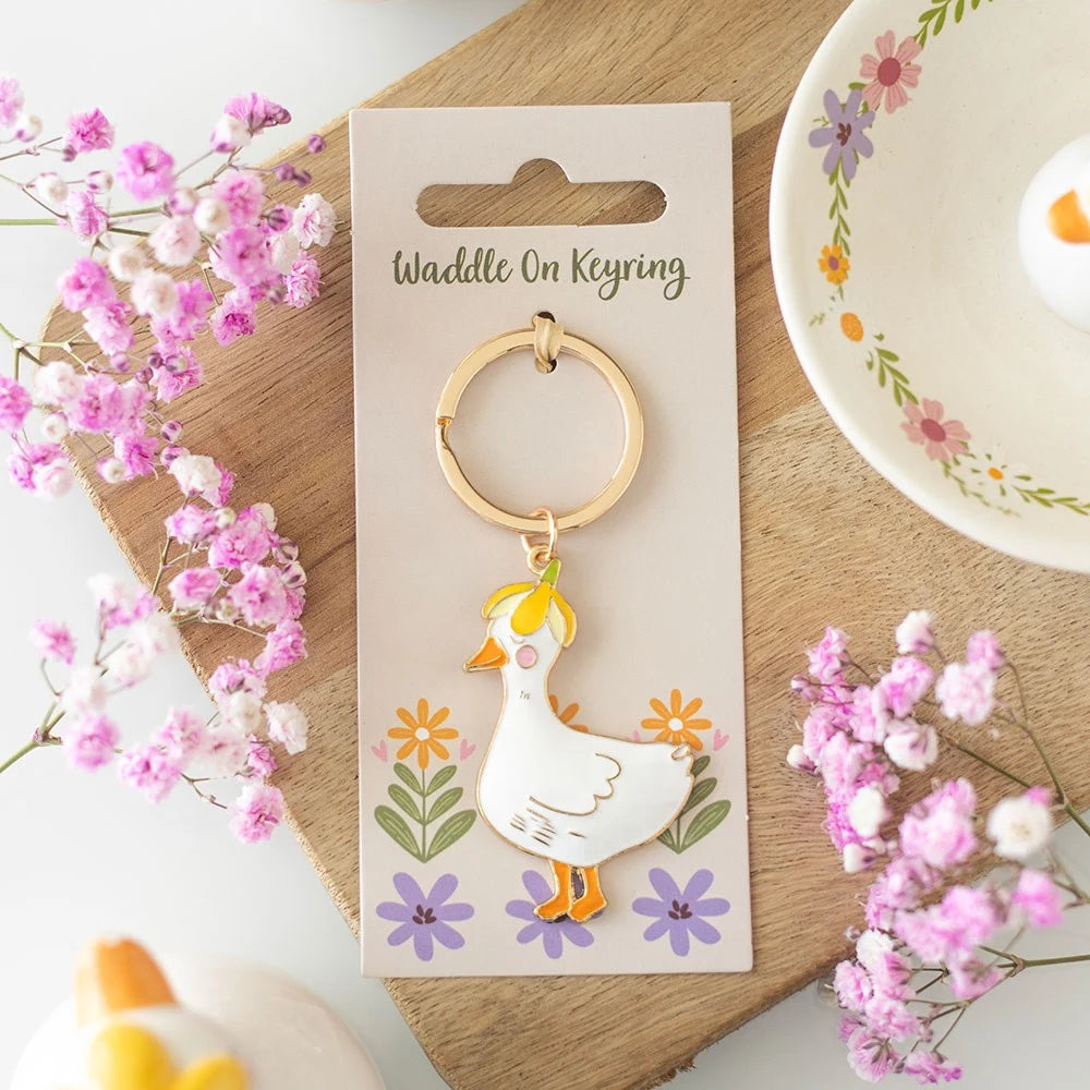 Waddle On Duck Keyring – Wood Furnishings
