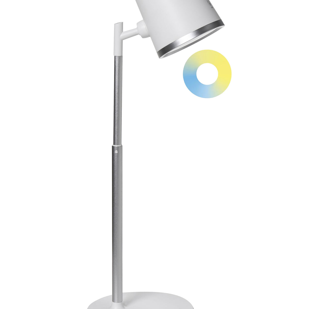 Office Desk and Wall Lamp 2-in-1 White Table Lighting Reading Computer ...