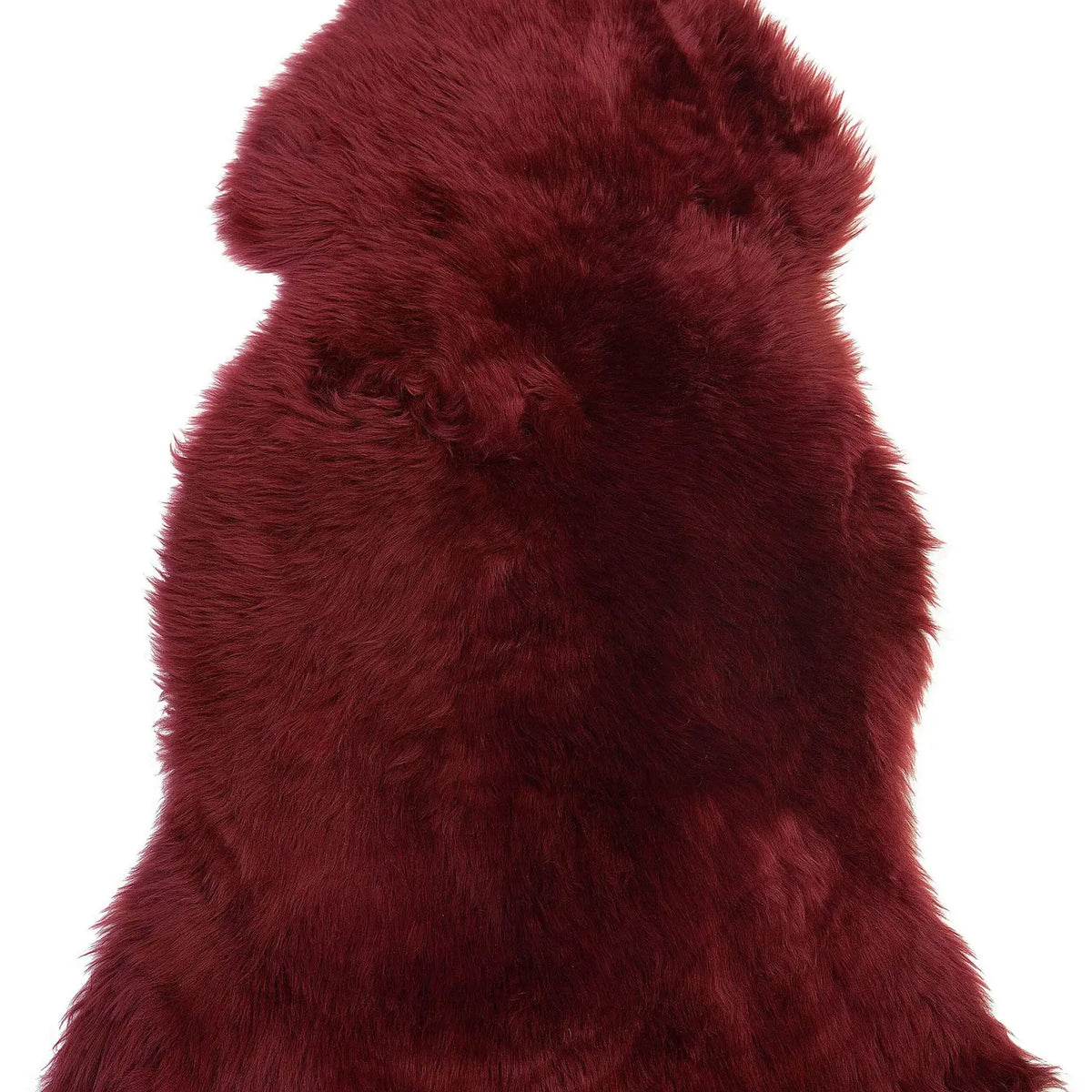 Sheepskin Light Red 65 x 110 cm Natural High Pile Rustic Style Beliani ...